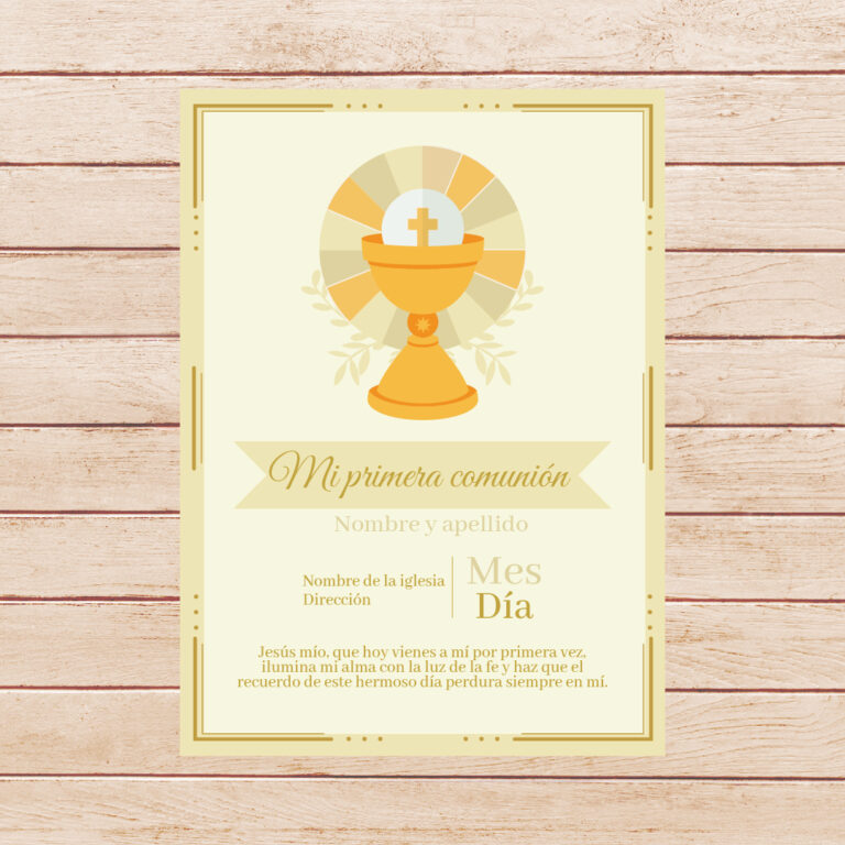 Estampita Comunión – Modelo 02 – CódigoArte Impresiones