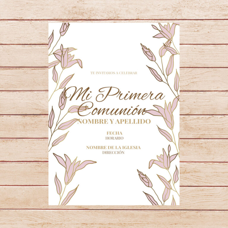 Estampita Comunión – Modelo 22 – CódigoArte Impresiones
